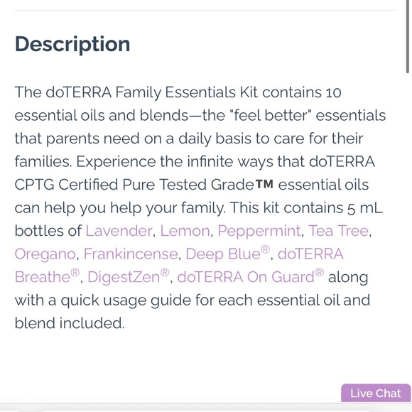 Doterra | Skincare | Nwt Doterra Family Essentials Kit | Poshmark